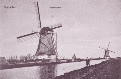Molen Polder Rijs-en-Daal, deel Laag Oudendijk, ondermolen, Overschie ...